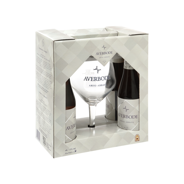 BIERE - BLONDE - COFFRET AVERBODE 4X33CL + 1 VERRE - Belgique