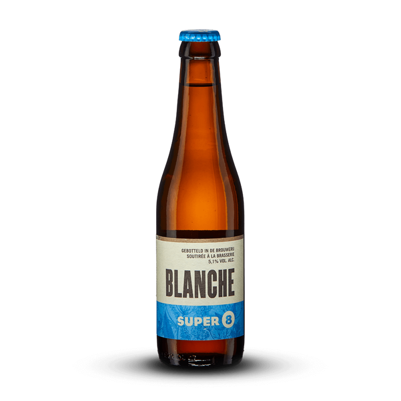 BIERE - BLANCHE - SUPER 8 BLANCHE - Belgique